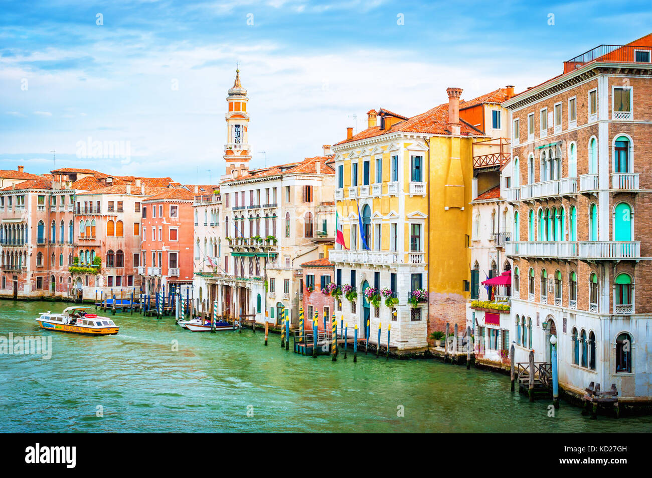 Grand canal in Venice, Italy Stock Photo - Alamy