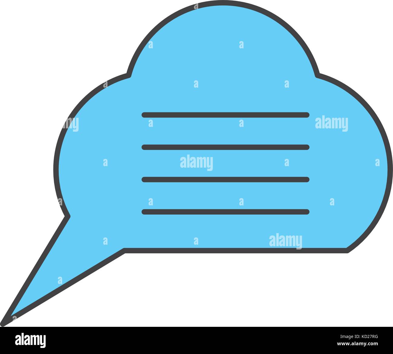 flat line colored chat bubbles over white background vector ...