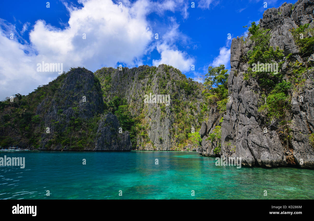 Seascape of Coron Island, Philippines. Coron is a beautiful island with ...