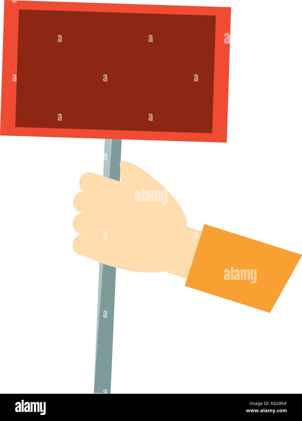 hand with road sign icon over white background vector illustration ...