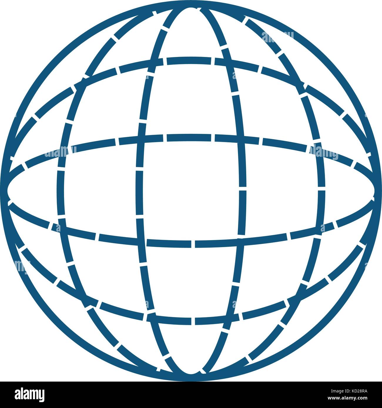 global sphere icon over white background vector illustration Stock ...
