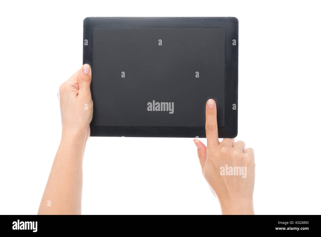 hands holding digital tablet Stock Photo - Alamy