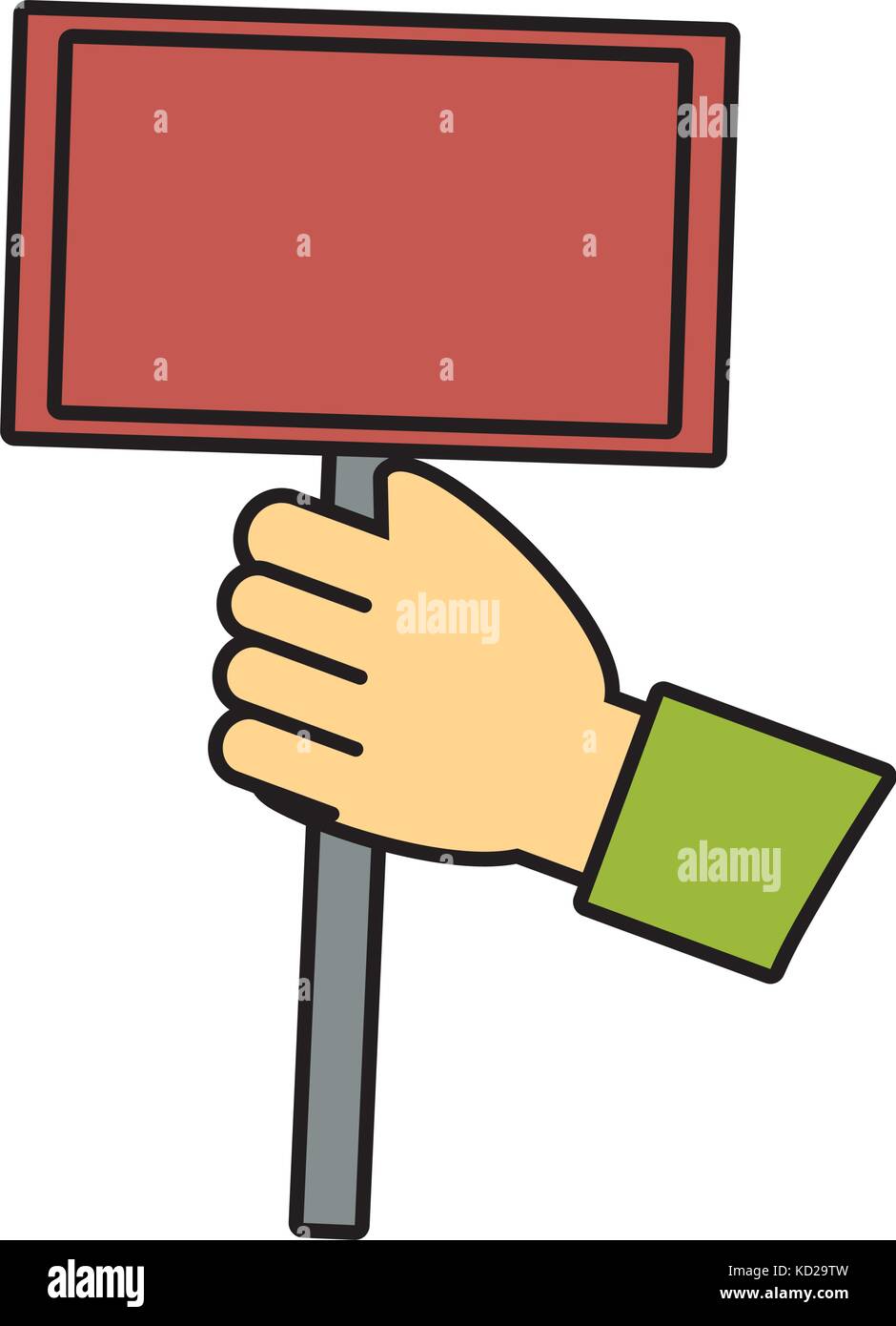 hand with road sign icon over white background vector illustration ...