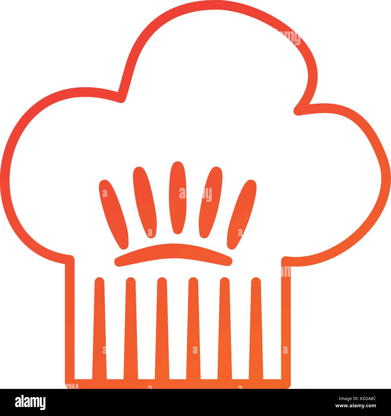kitchen hat of chef cooking restaurant symbol Stock Vector Image & Art ...