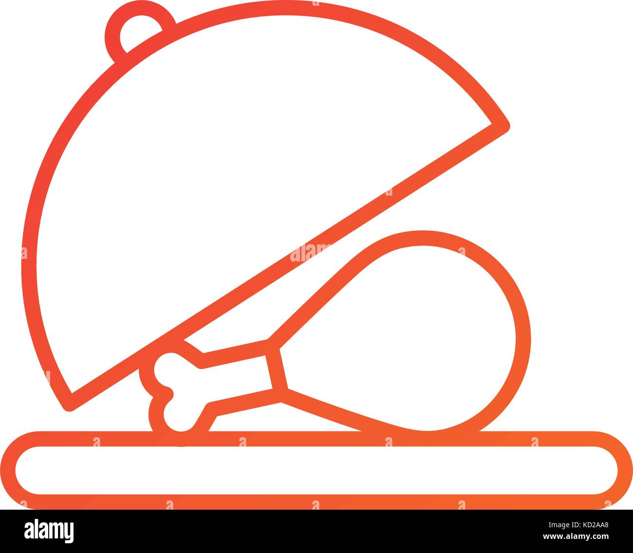 chicken roasted plate catering cooking Stock Vector Image & Art - Alamy