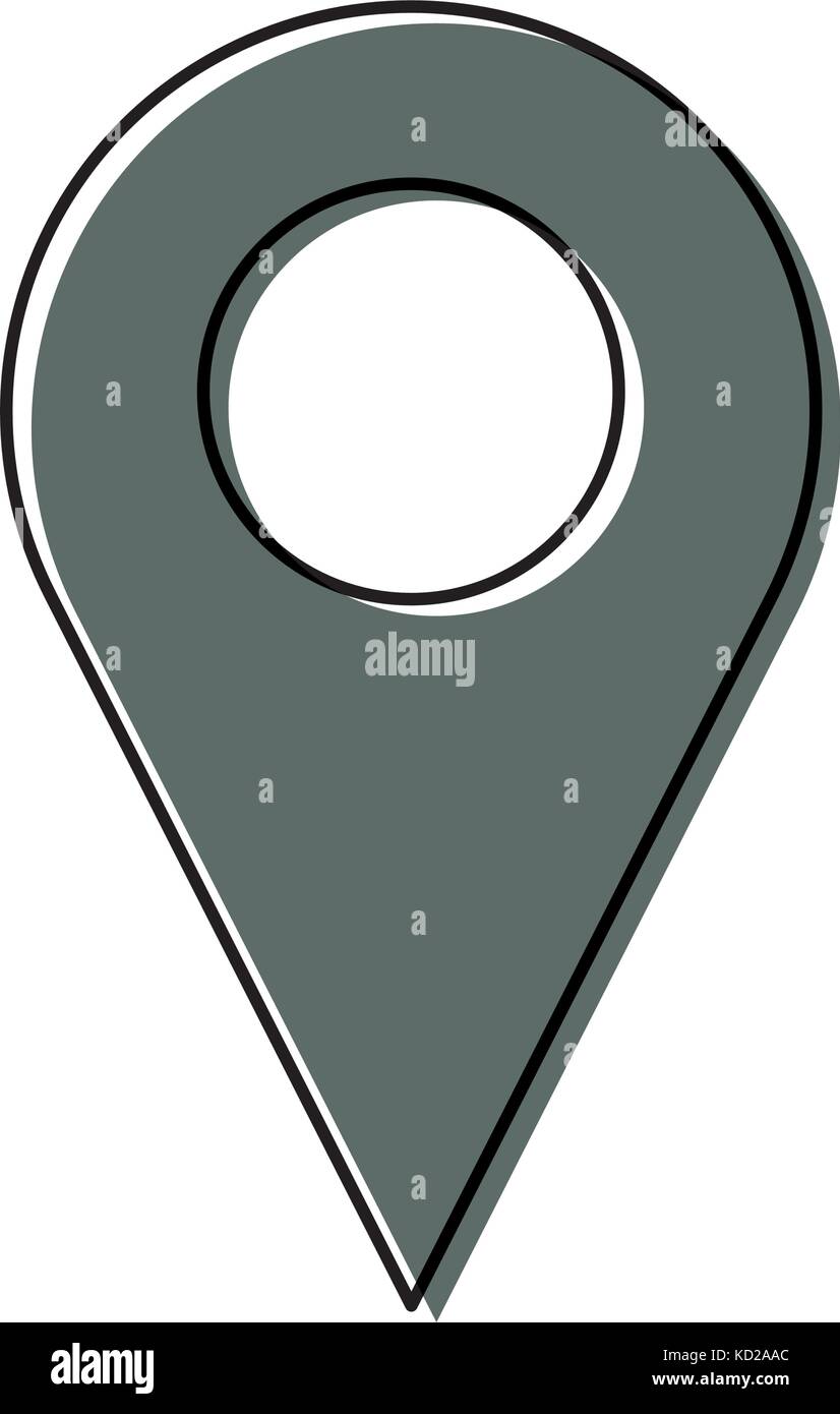 location pin icon over white background vector illustration Stock ...