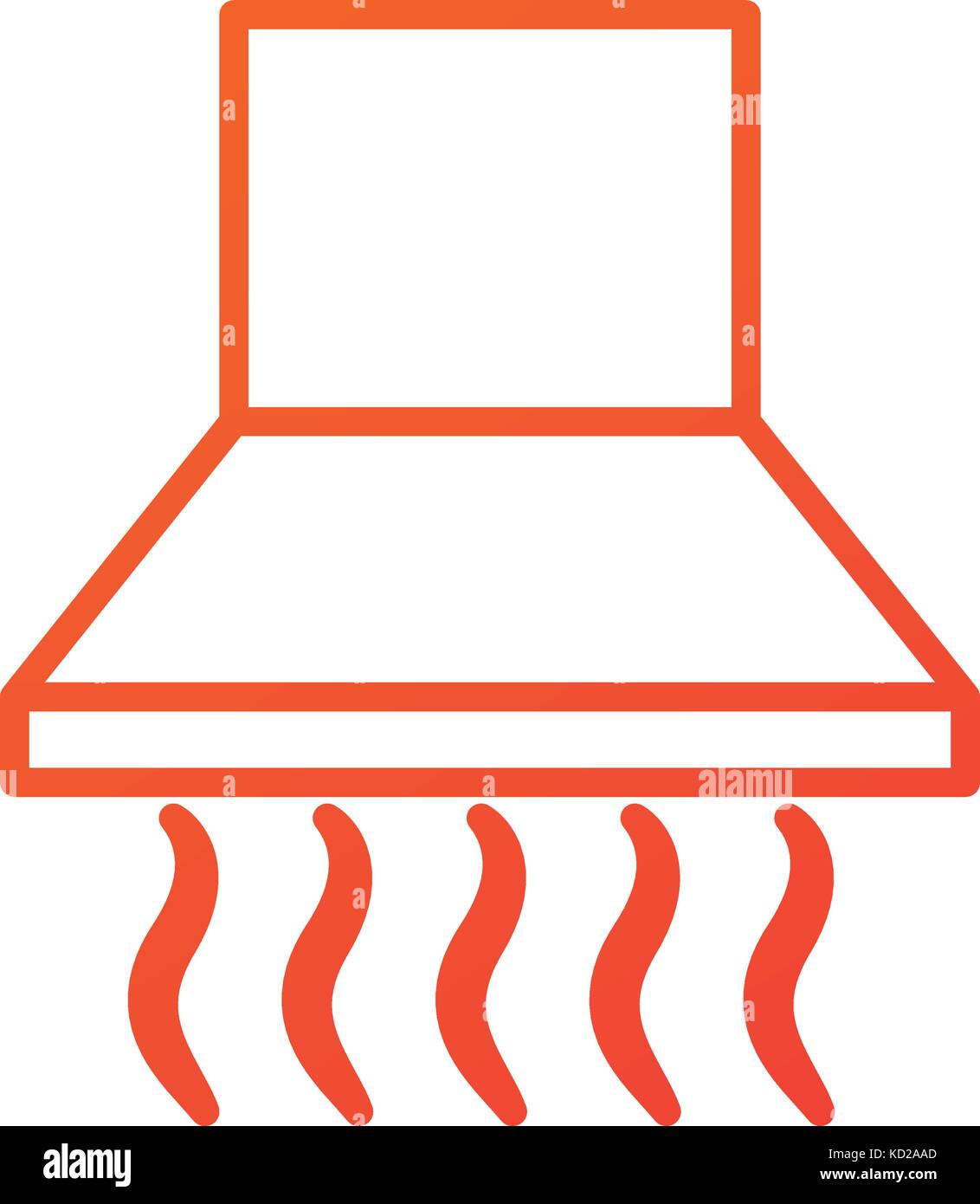 air extractor kitchen furniture element house interior Stock Vector ...