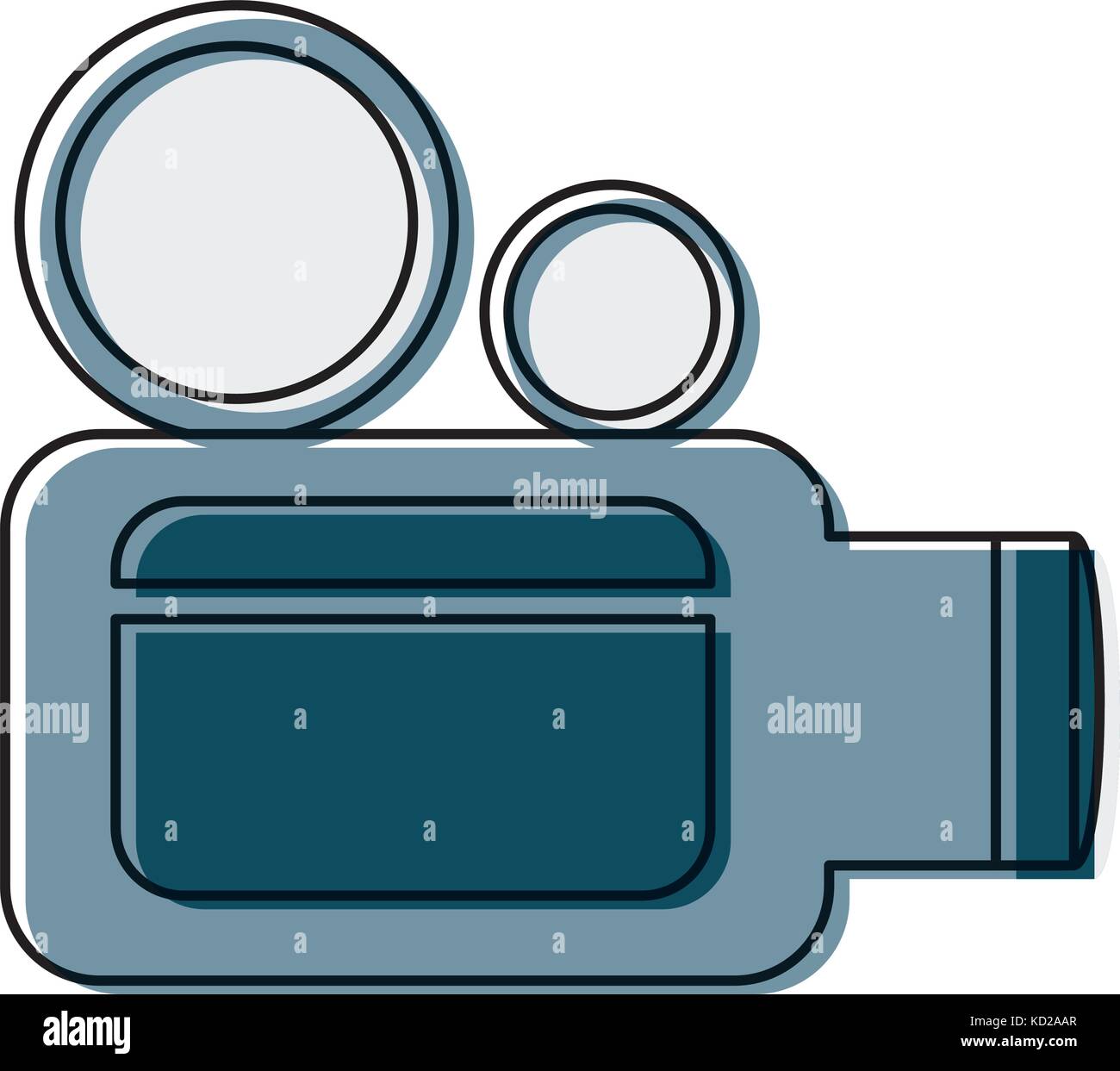 videocamera icon over white background vector illustration Stock Vector ...