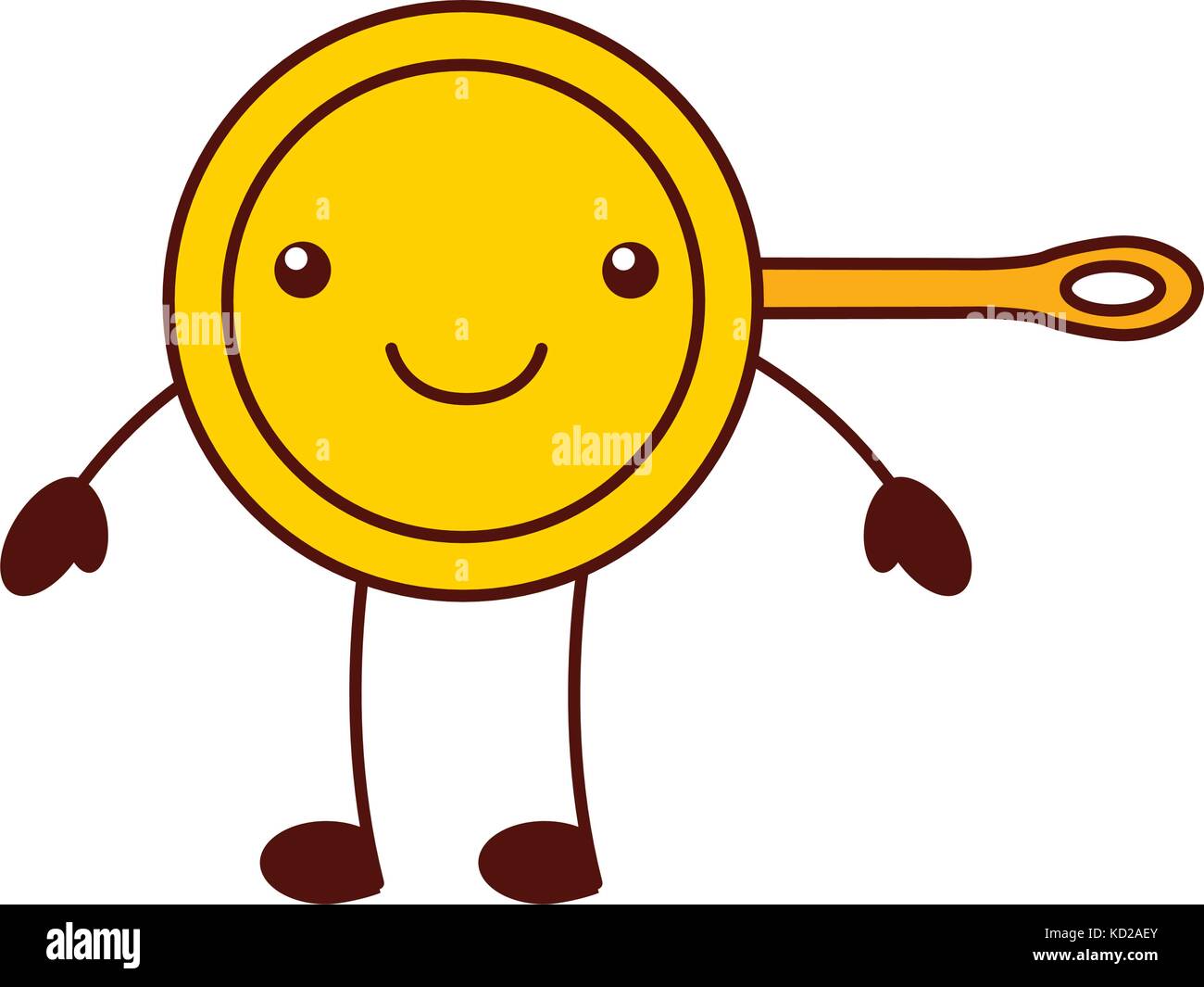 Cartoon frying pan Stock Vector Images - Alamy