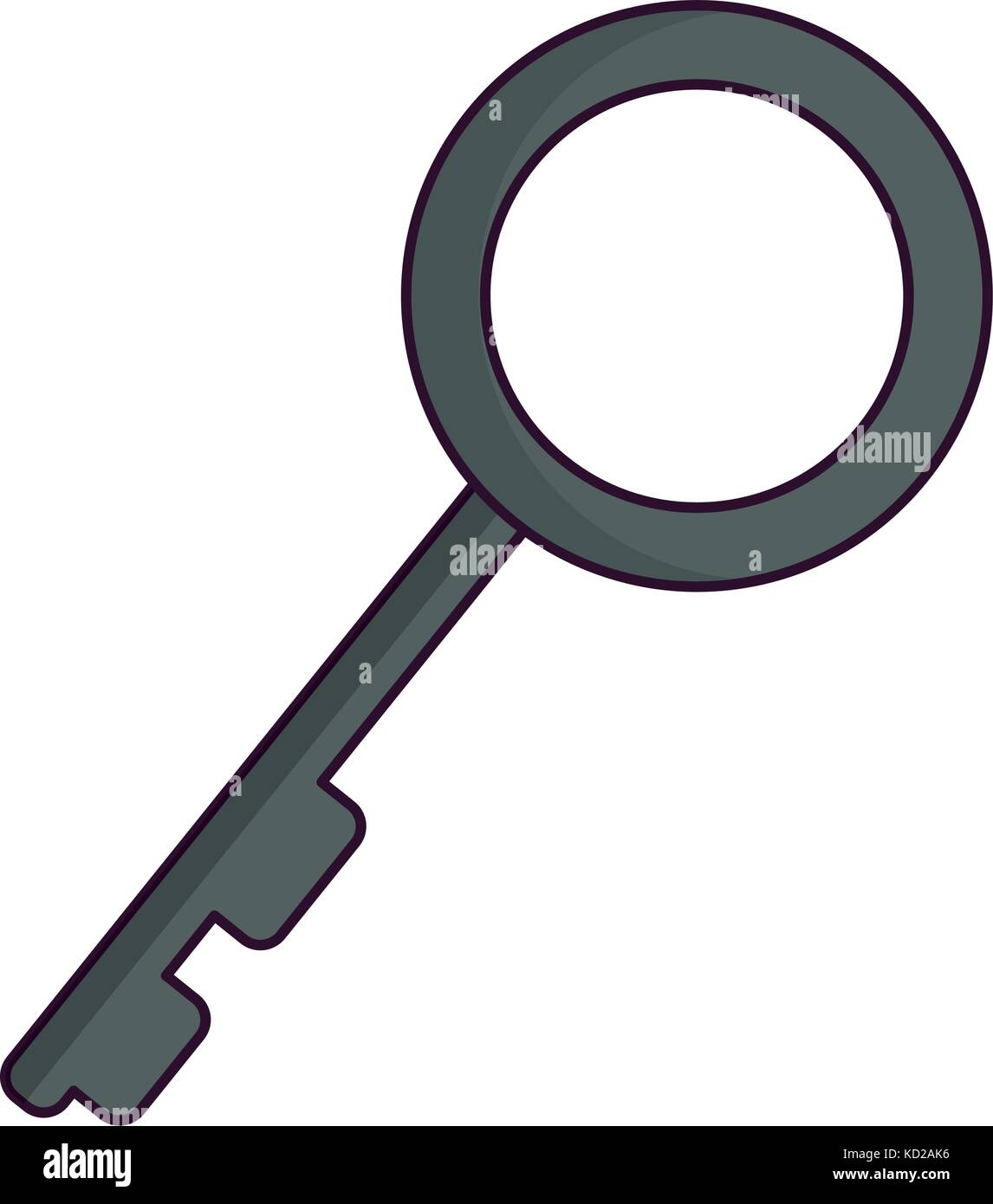 old key icon over white background vector illustration Stock Vector ...