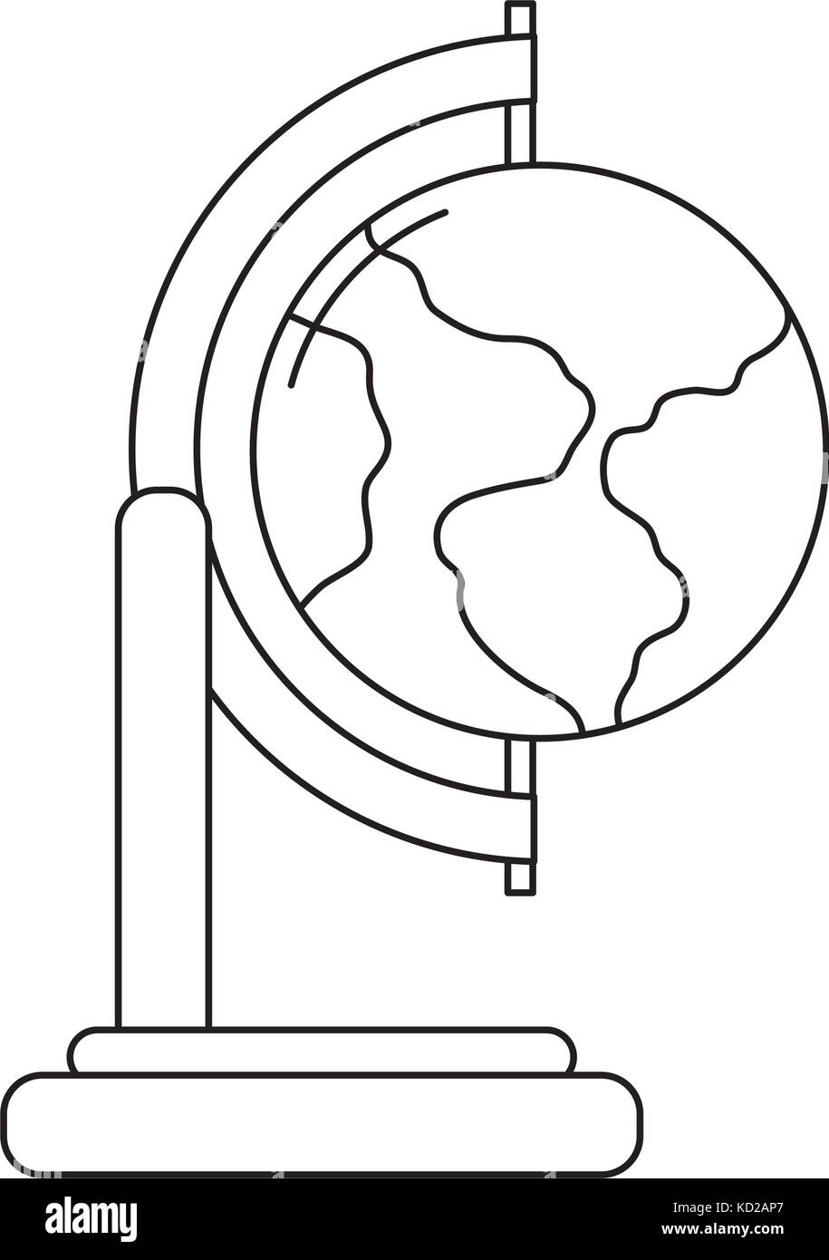 geography tool icon over white background vector illustration Stock ...