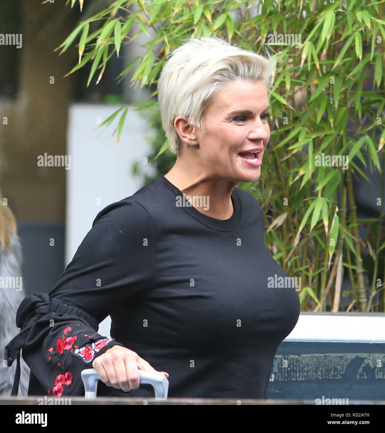Kerry Katona outside ITV Studios Featuring: Kerry Katona Where: London ...