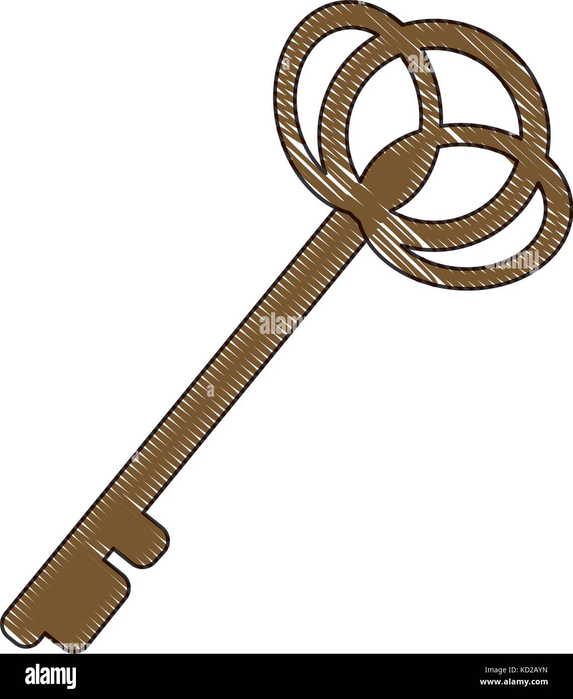 old key icon over white background vector illustration Stock Vector ...