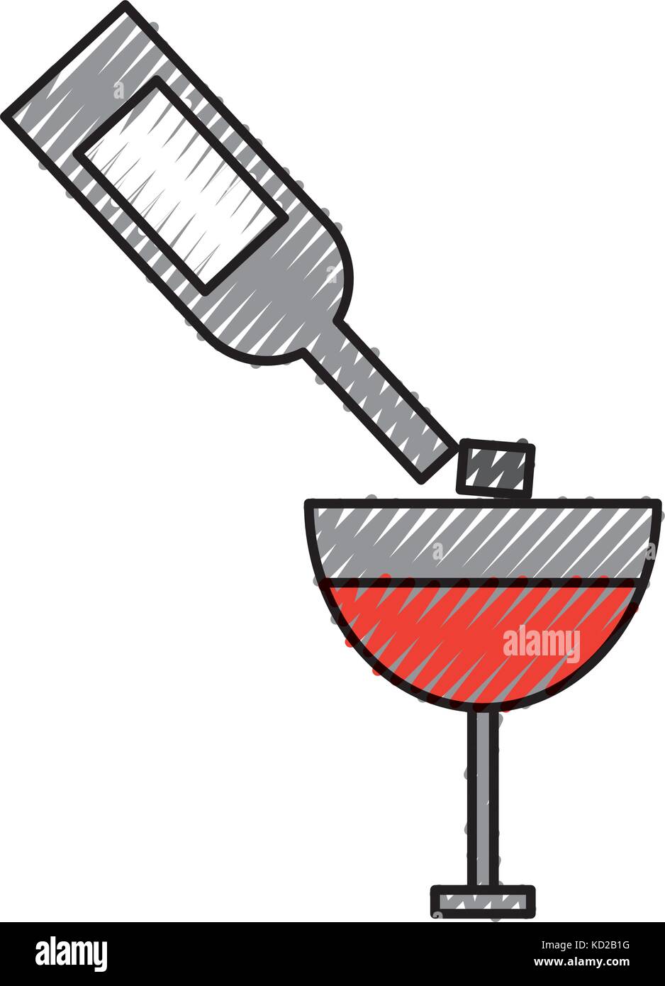 Pouring wine bar Stock Vector Images - Alamy