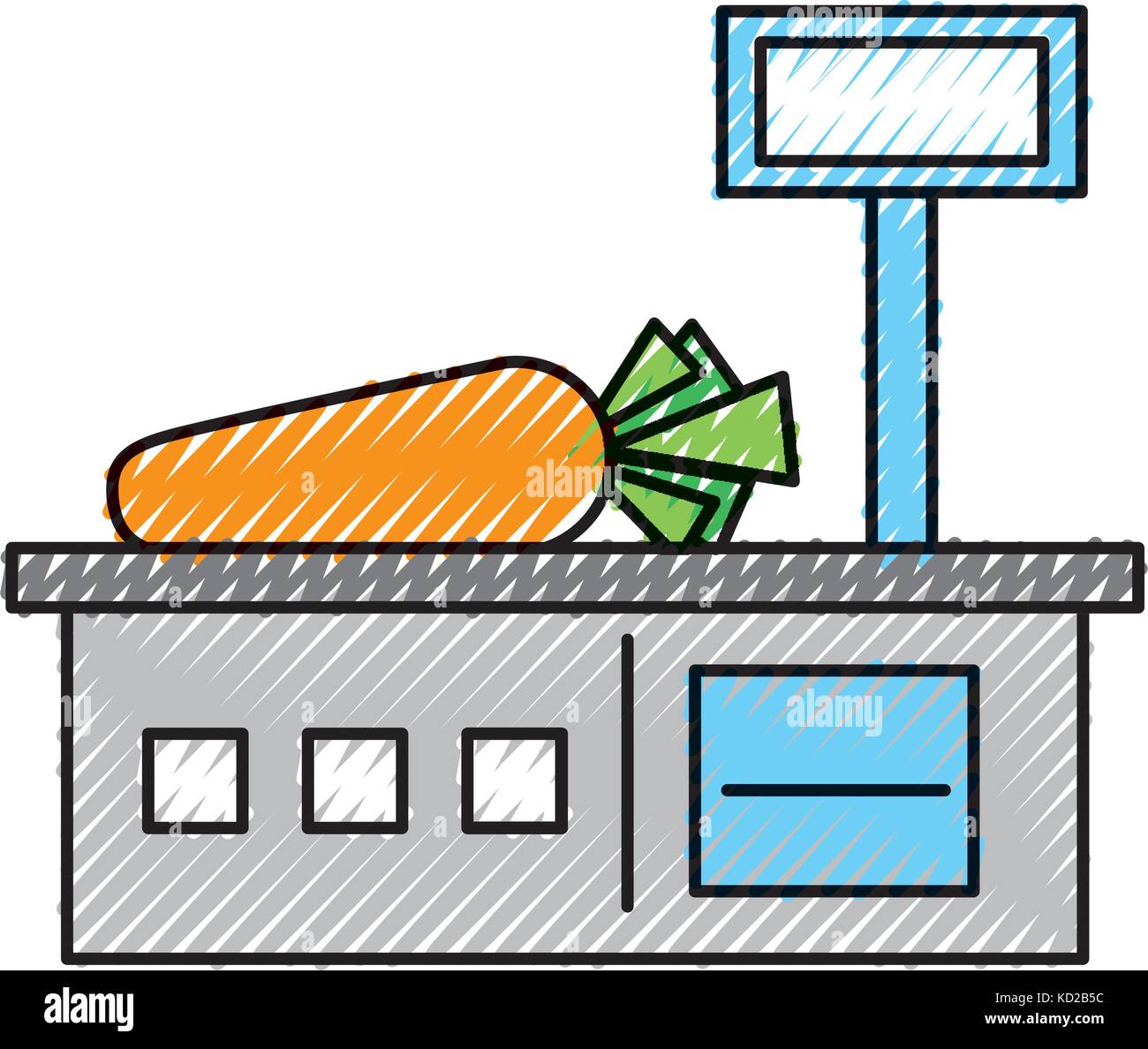 weight scale measure supermarket equipment Stock Vector Image & Art - Alamy