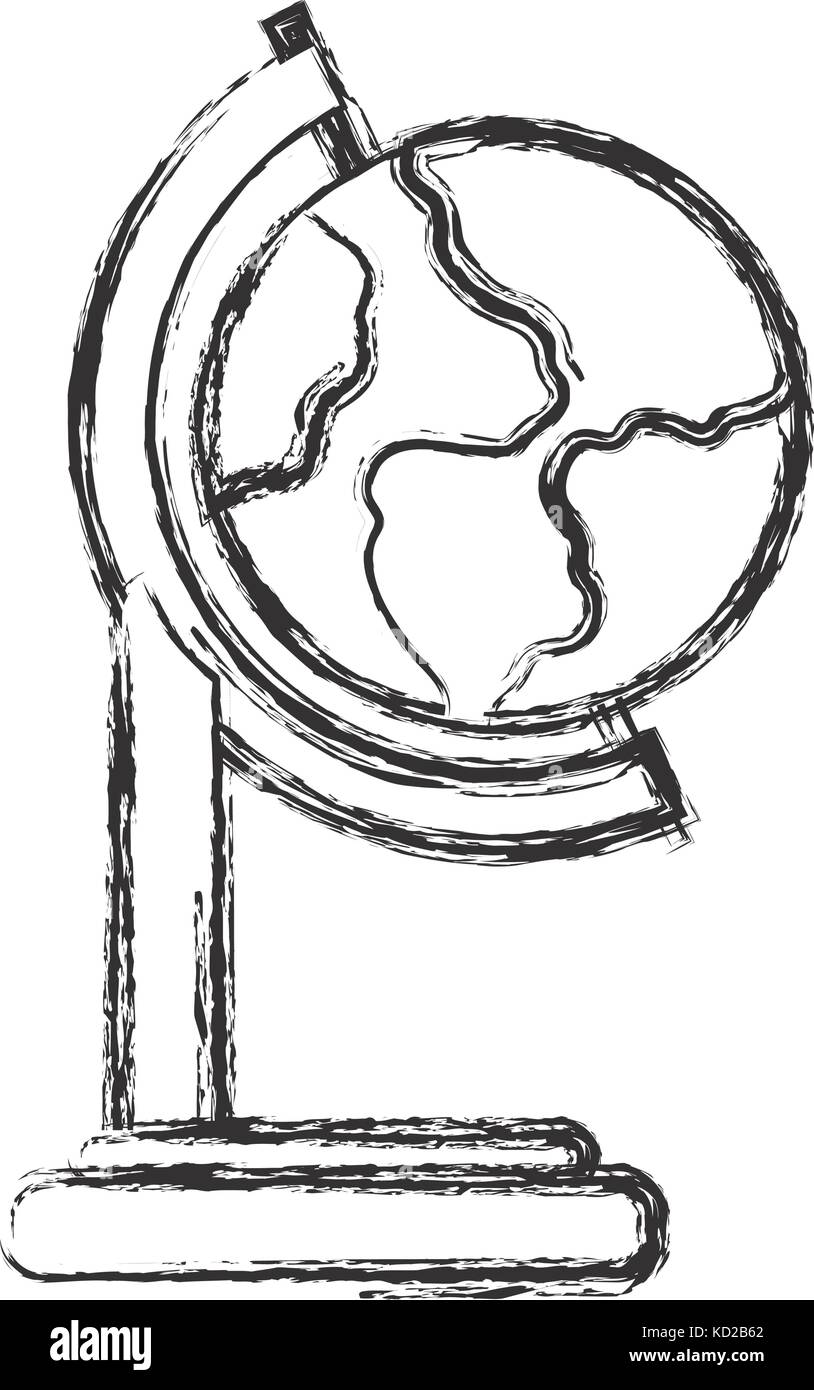 geography tool icon over white background vector illustration Stock ...