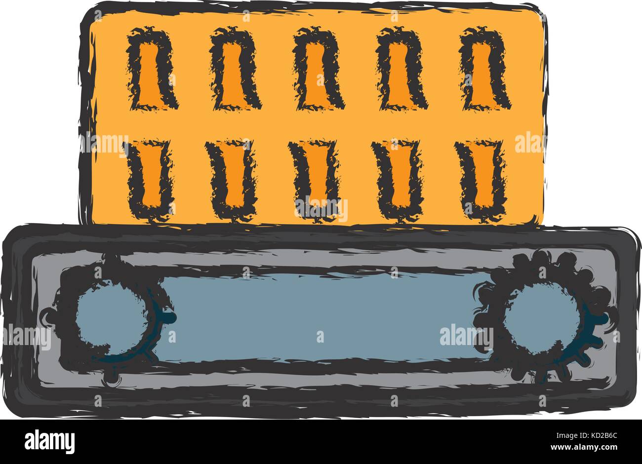 container icon over white background vector illustration Stock Vector ...