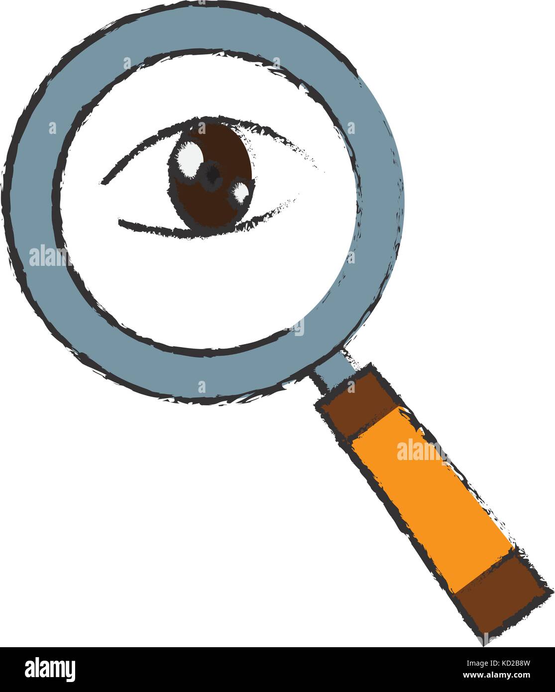 lupe icon over white background vector illustration Stock Vector Image ...