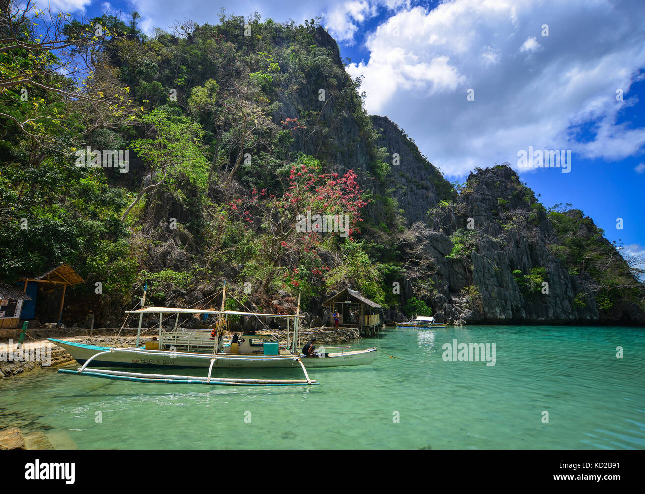 Coron, Philippines - Apr 9, 2017. Landscape of the Coron Island in ...