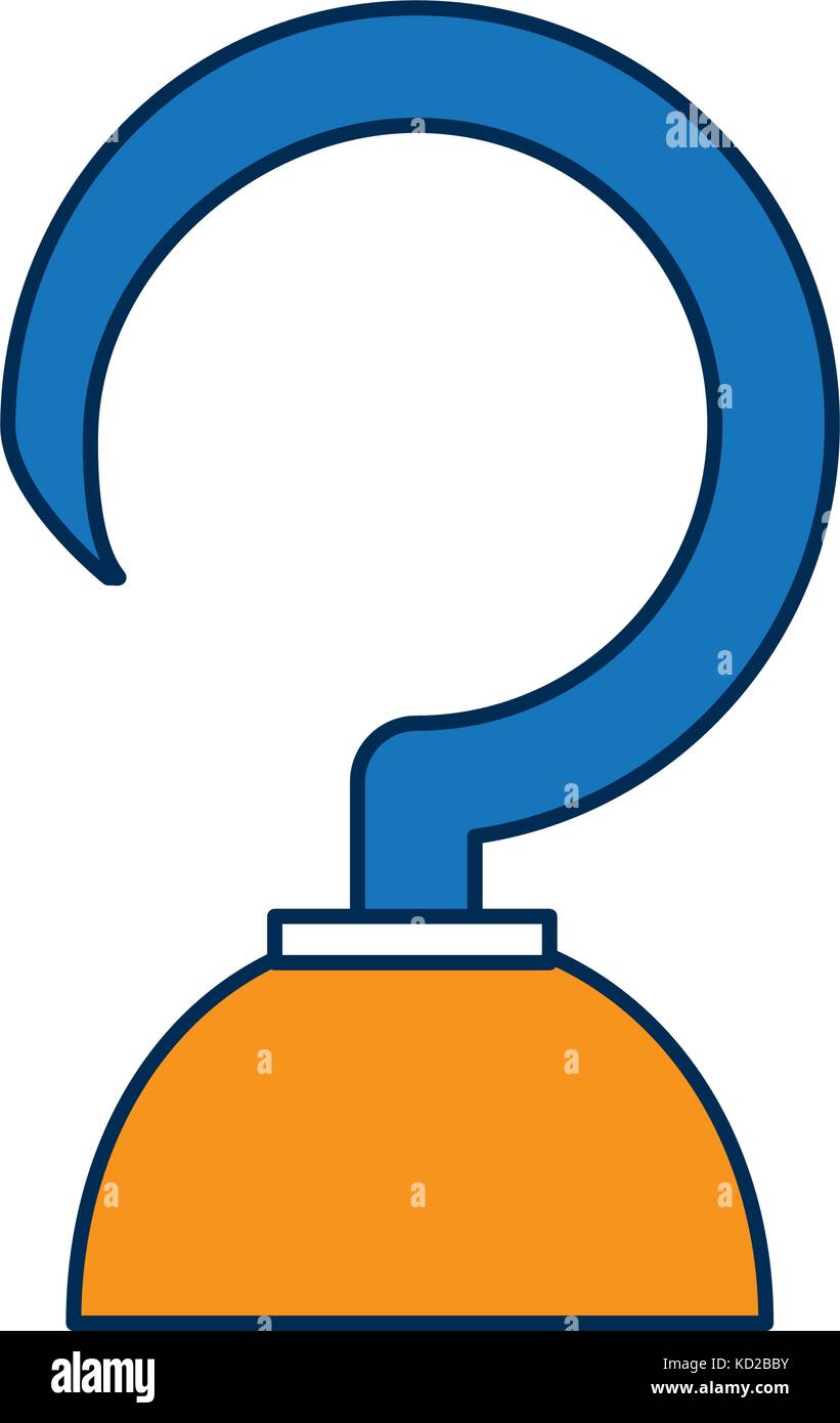 hook icon over white background vector illustration Stock Vector Image ...