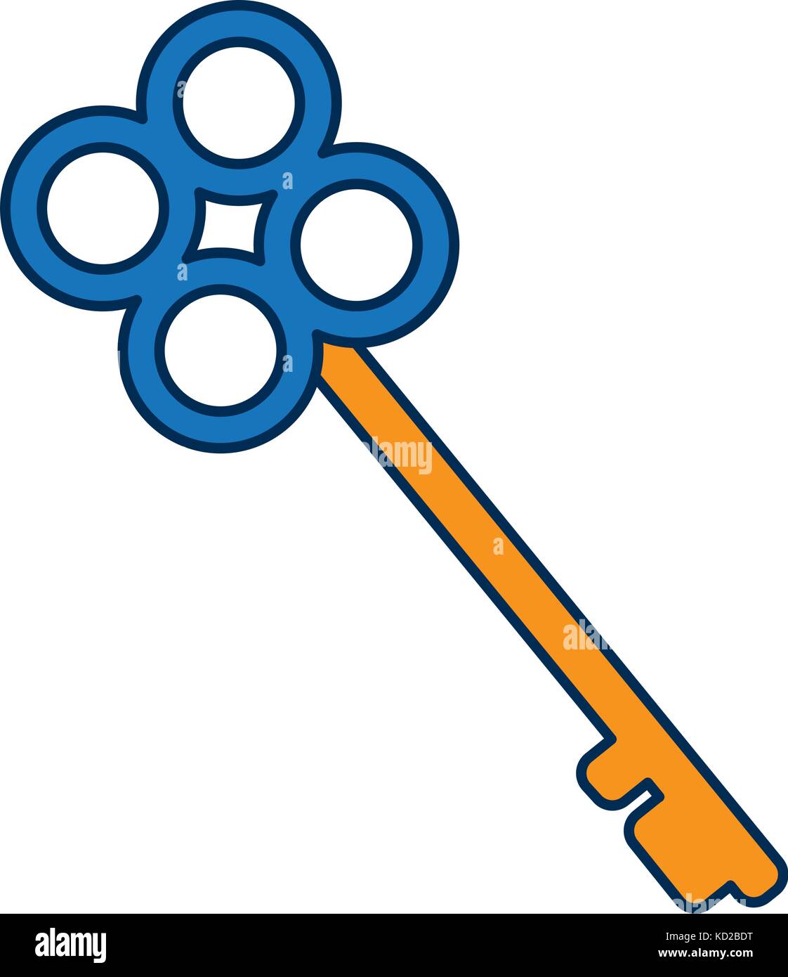 old key icon over white background vector illustration Stock Vector ...