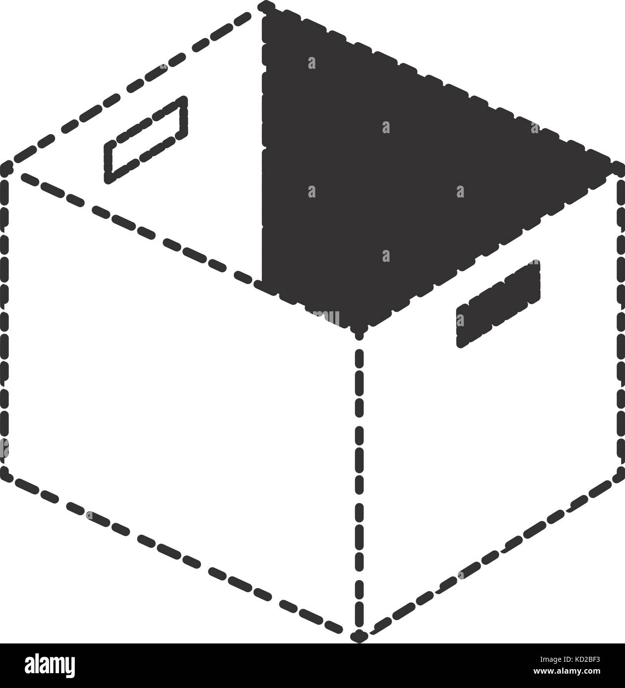 carton box icon over white background vector illustration Stock Vector ...