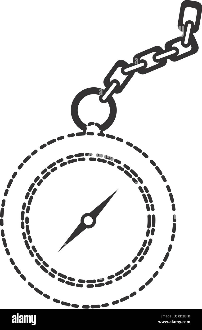 compass icon over white background vector illustration Stock Vector ...