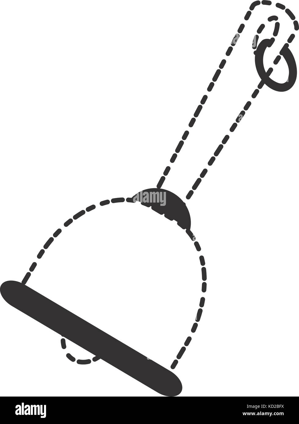 bell icon over white background vector illustration Stock Vector Image ...