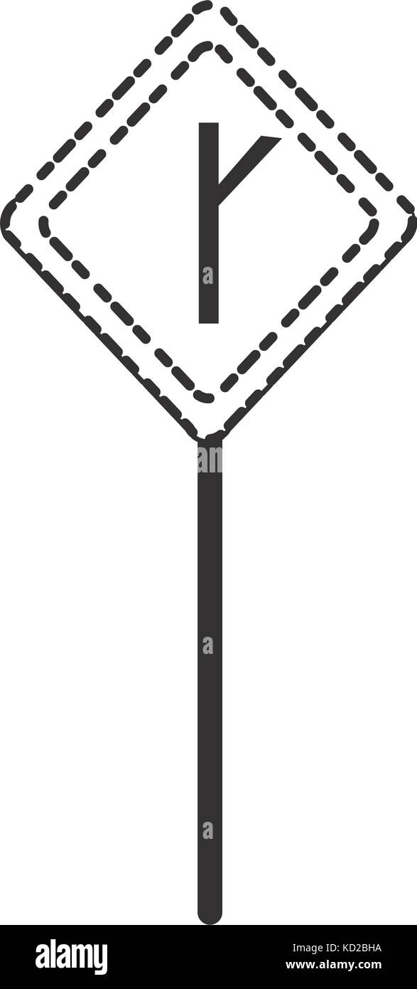 road sign icon over white background vector illustration Stock Vector ...