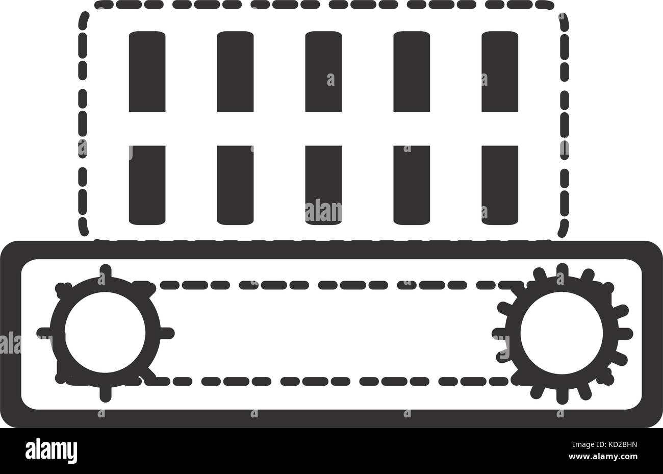 container icon over white background vector illustration Stock Vector ...