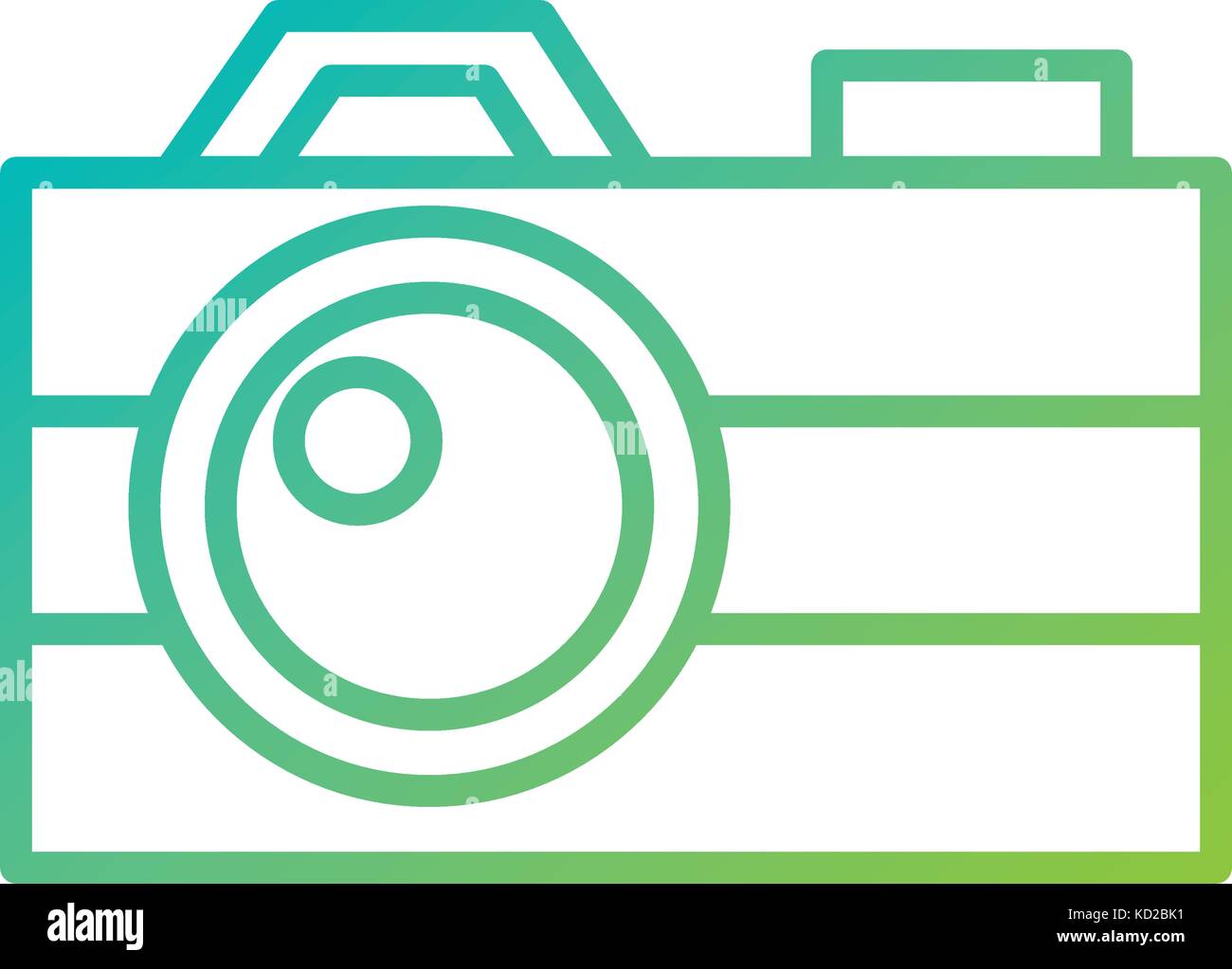 photographic camera flash button lens social media Stock Vector Image ...