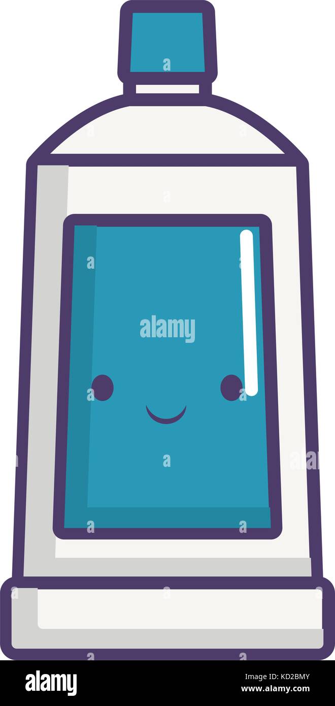 kawaii toothpaste icon over white background vector illustration Stock ...