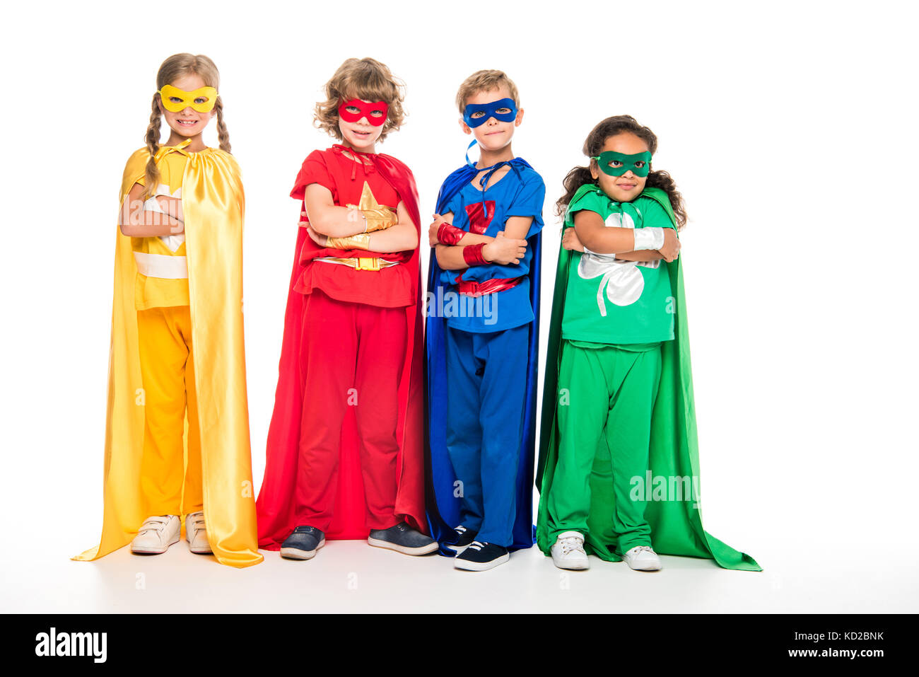 kids in superhero costumes Stock Photo - Alamy