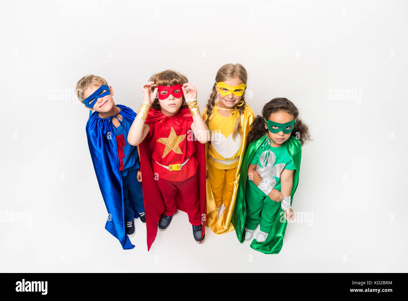 kids in superhero costumes Stock Photo - Alamy