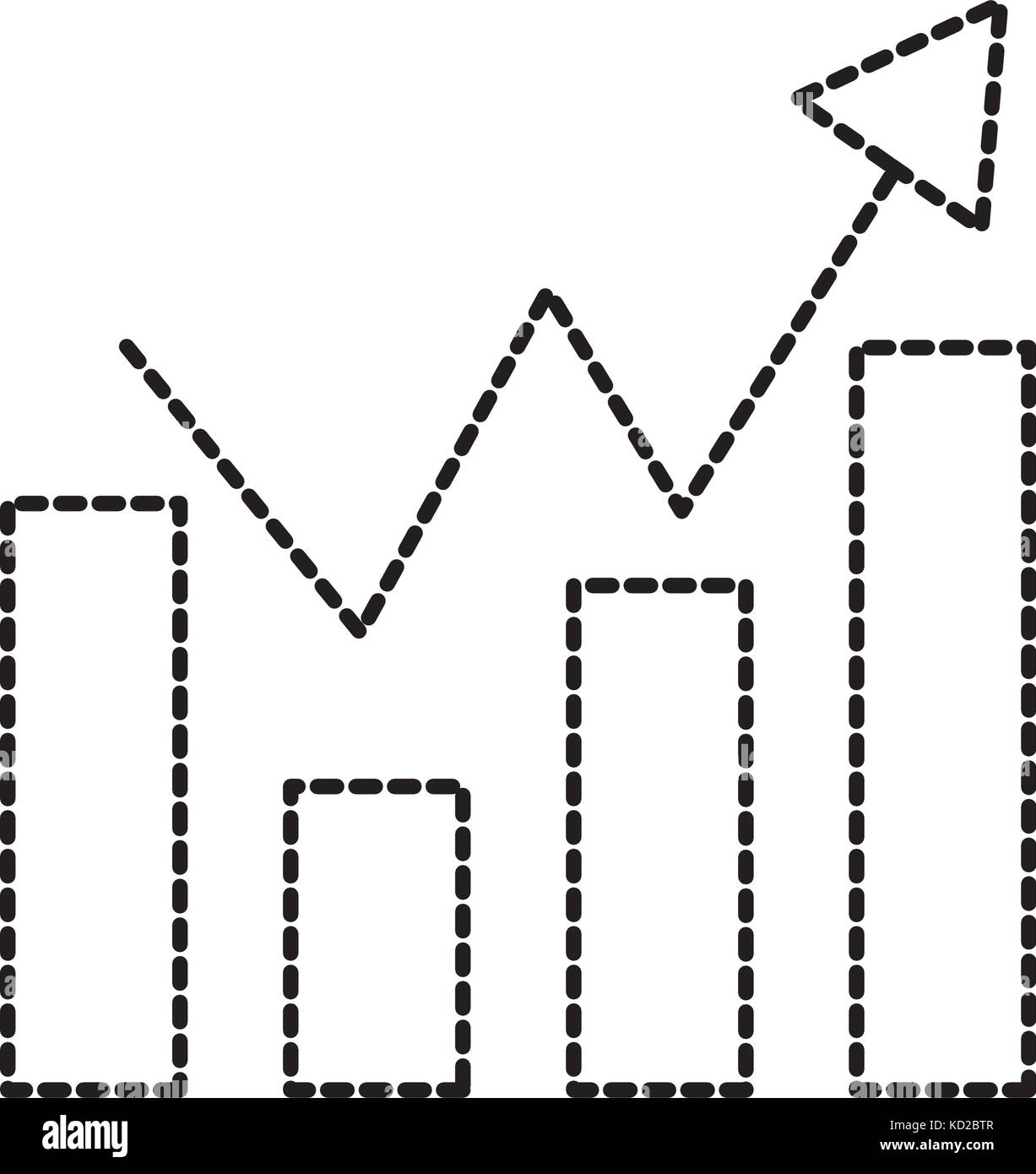 business finance chart bar graph arrow growth Stock Vector Image & Art ...