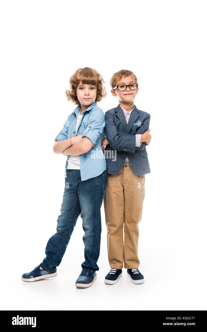 boys with crossed arms Stock Photo - Alamy