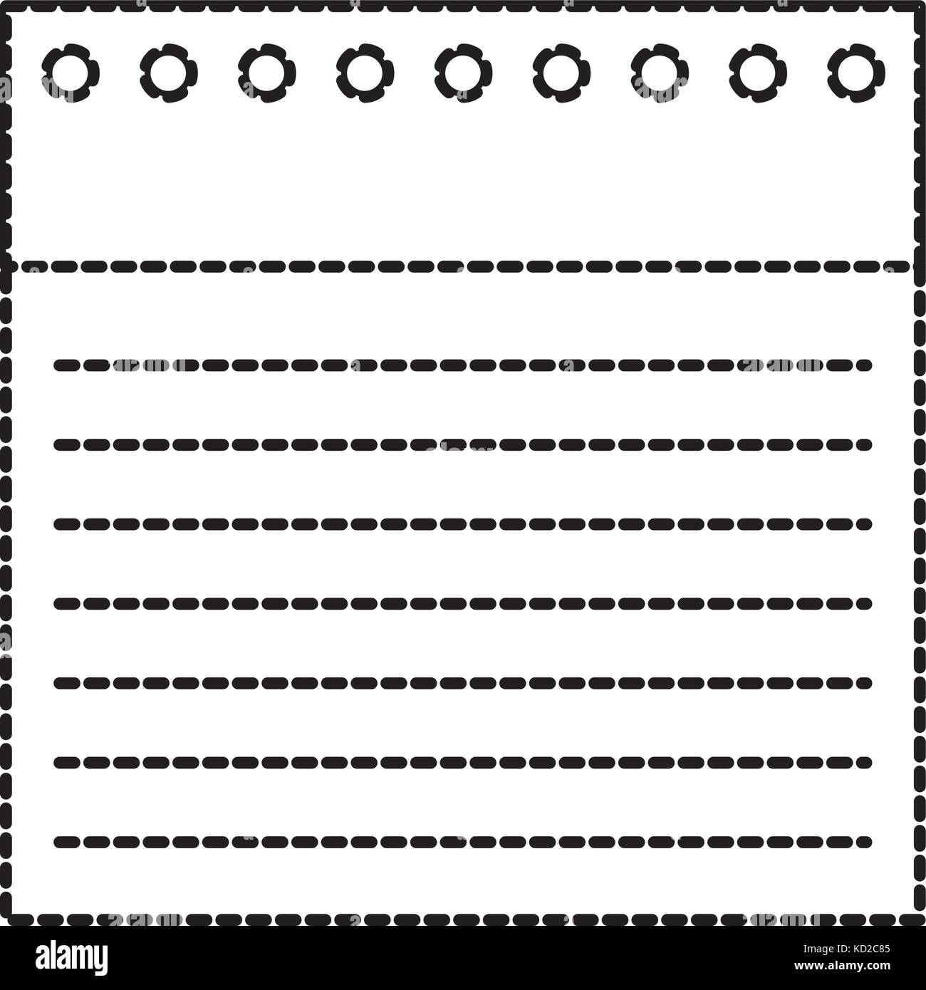 back to school notebook paper lined holes Stock Vector Image & Art - Alamy