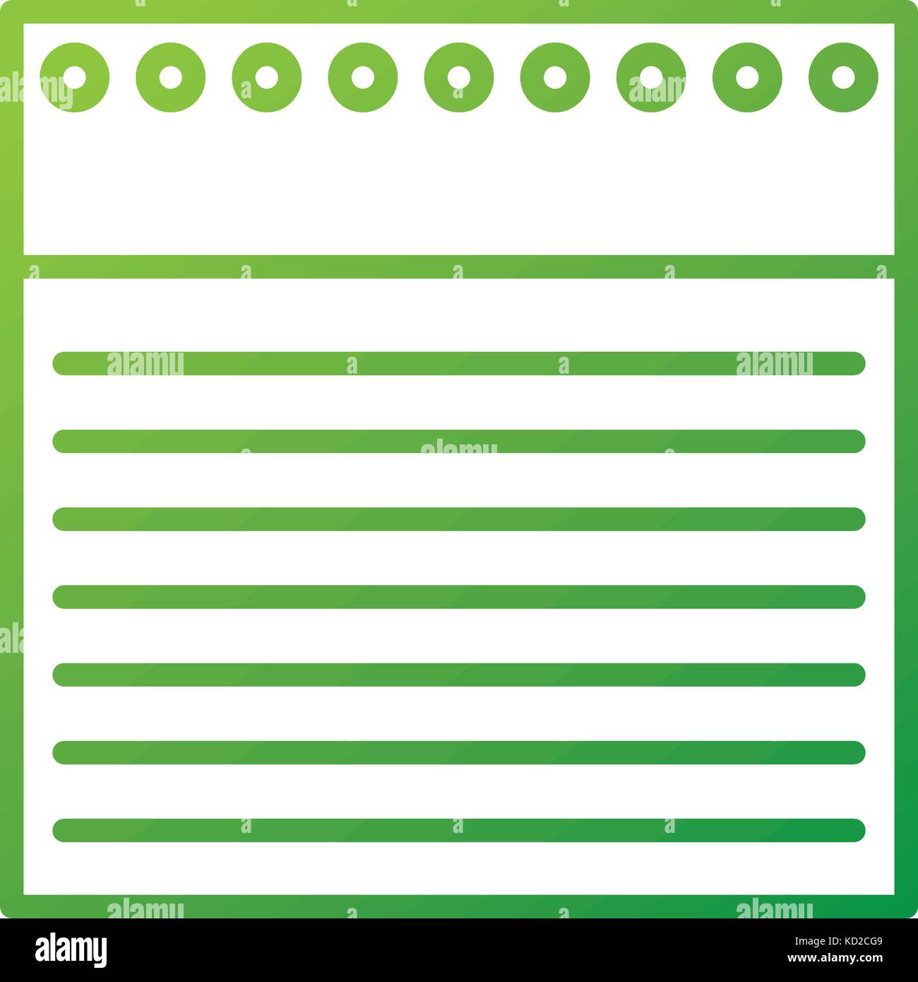 back to school notebook paper lined holes Stock Vector Image & Art - Alamy