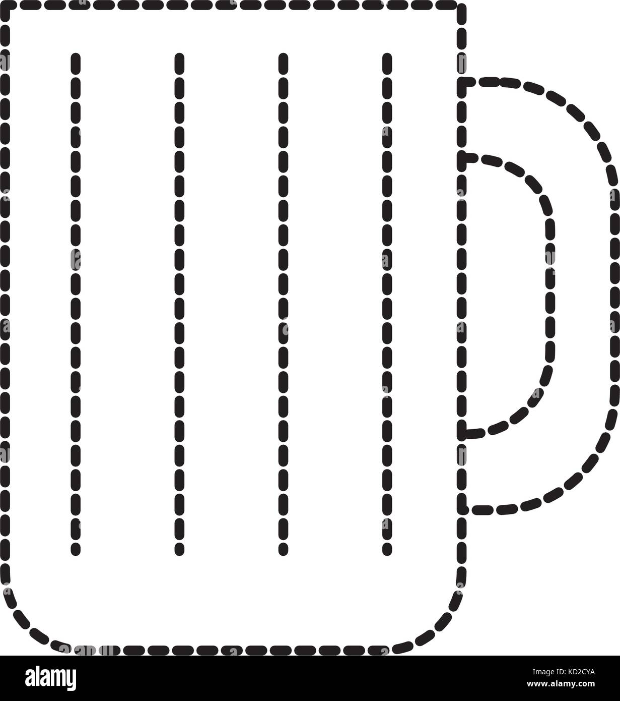 glass mug for drink bar restaurant object Stock Vector Image & Art - Alamy