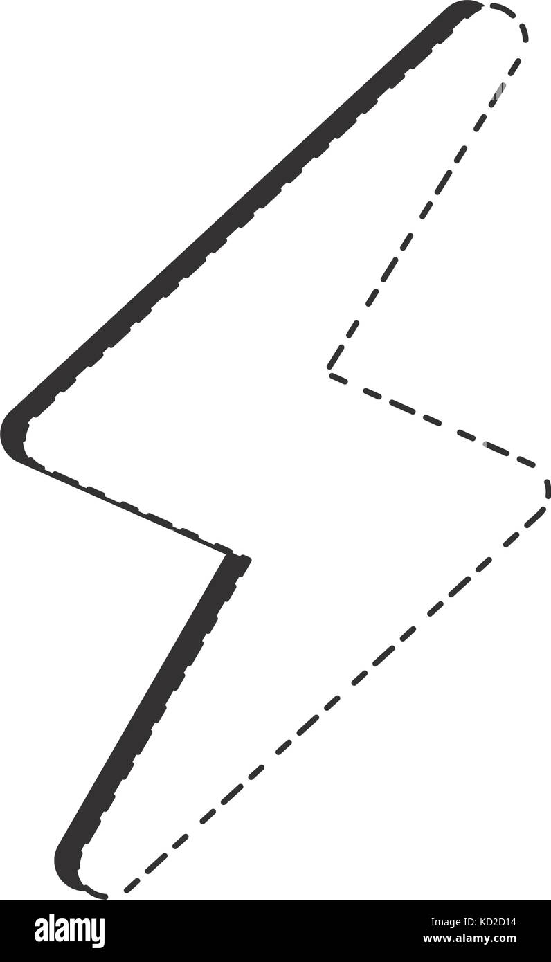 thunder icon over white background vector illustration Stock Vector ...