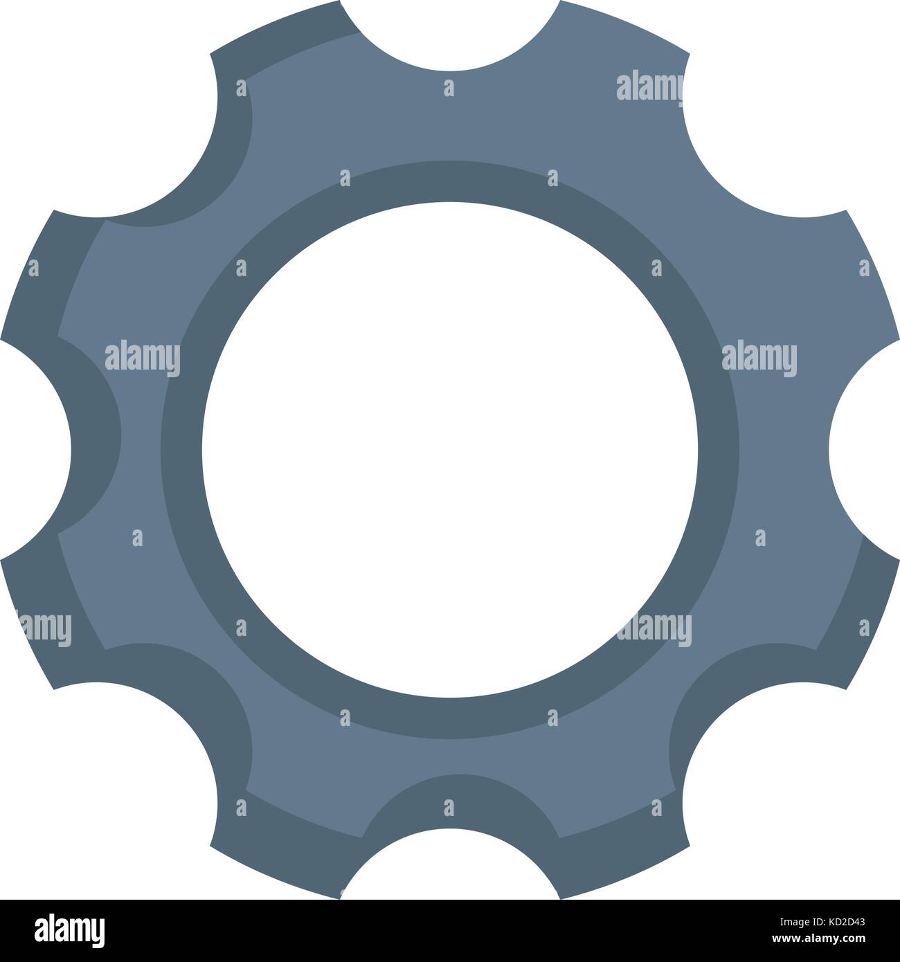gear wheel icon over white background vector illustration Stock Vector ...