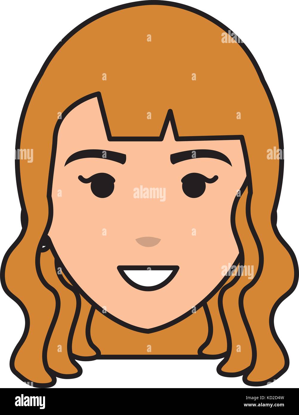 beautiful woman head avatar character Stock Vector Image & Art - Alamy