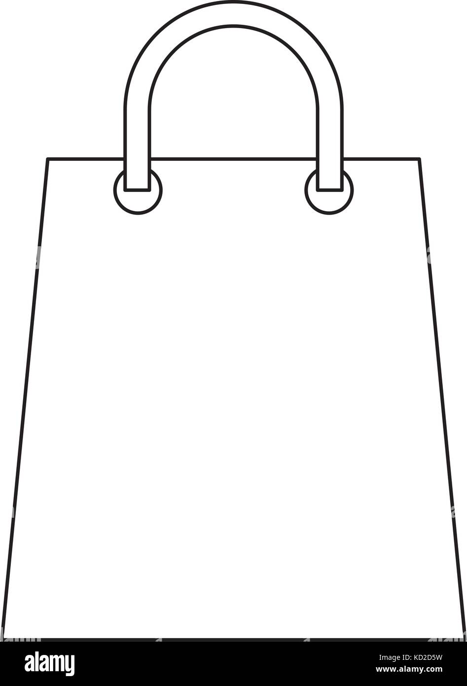 shopping bag icon over white background vector illustration Stock ...