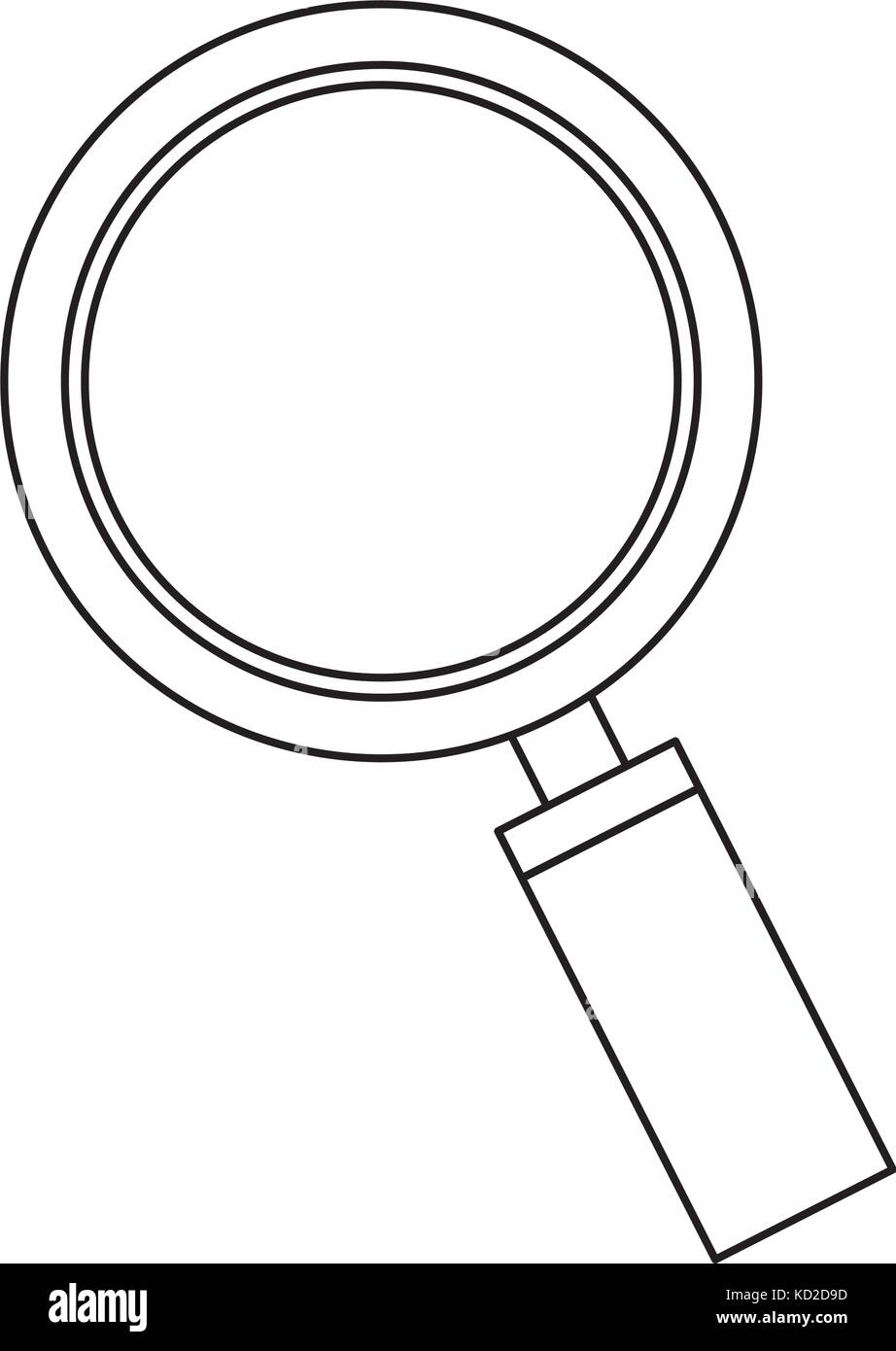 magnifying glass icon over white background vector illustration Stock ...