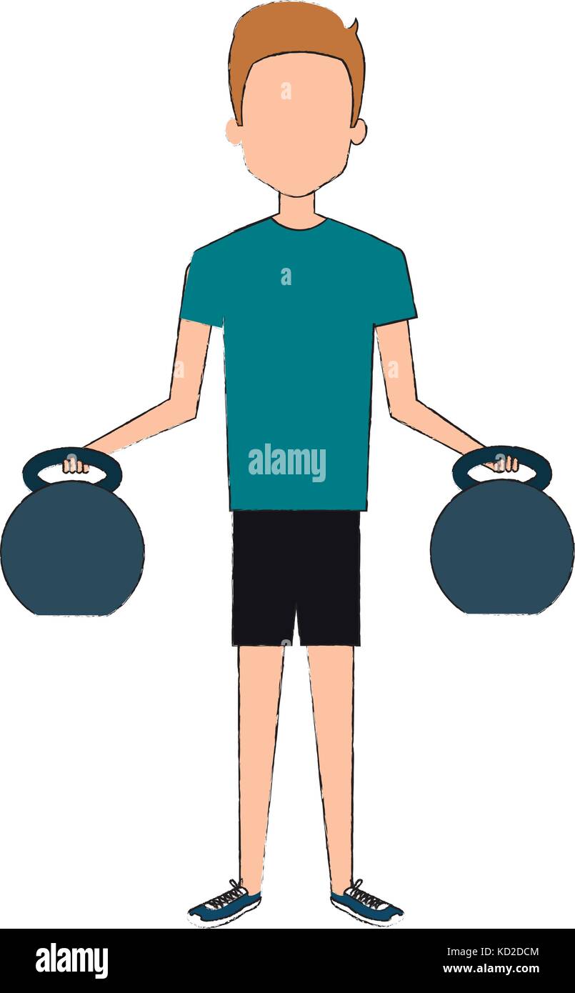 Person lifting heavy object Stock Vector Images - Alamy