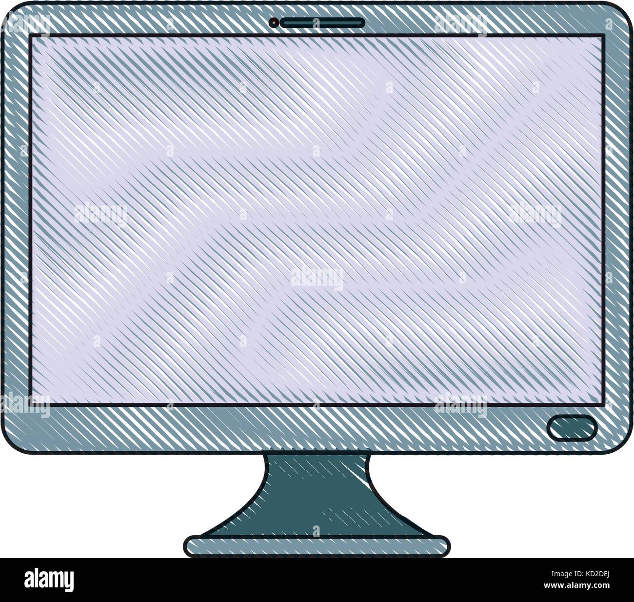 computer icon over white background vector illustration Stock Vector ...