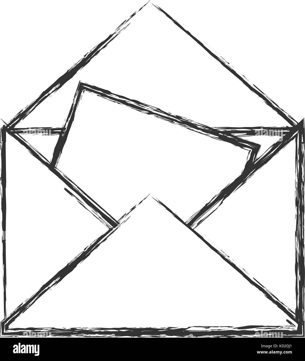 envelope icon over white background vector illustration Stock Vector ...