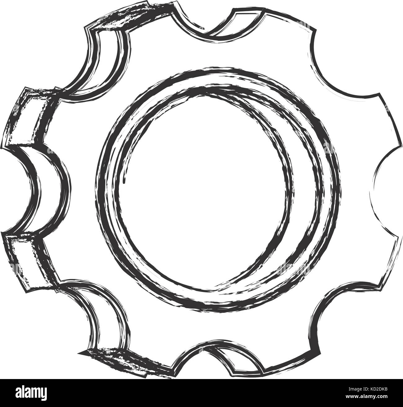 gear wheel icon over white background vector illustration Stock Vector ...