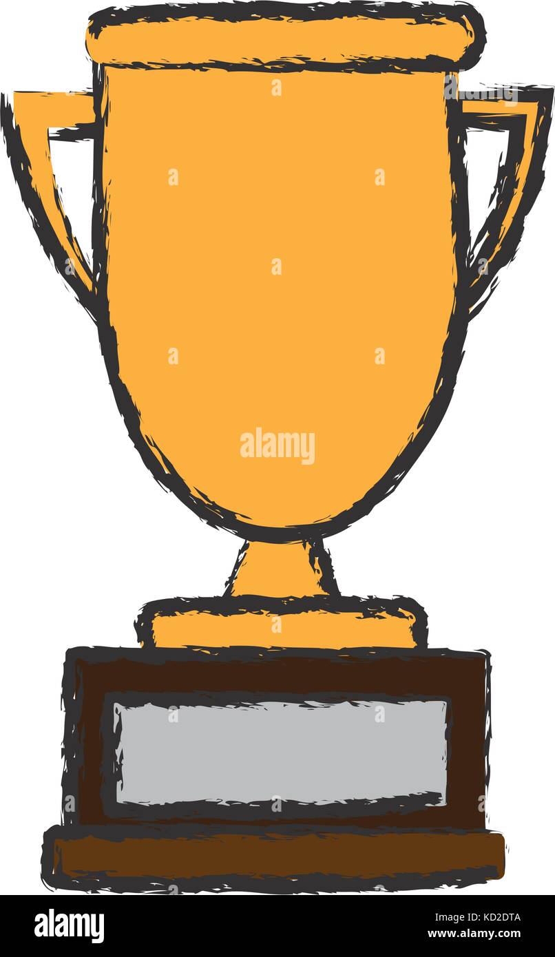 trophy icon over white background vector illustration Stock Vector ...