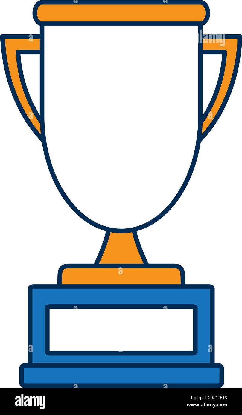 trophy icon over white background vector illustration Stock Vector ...
